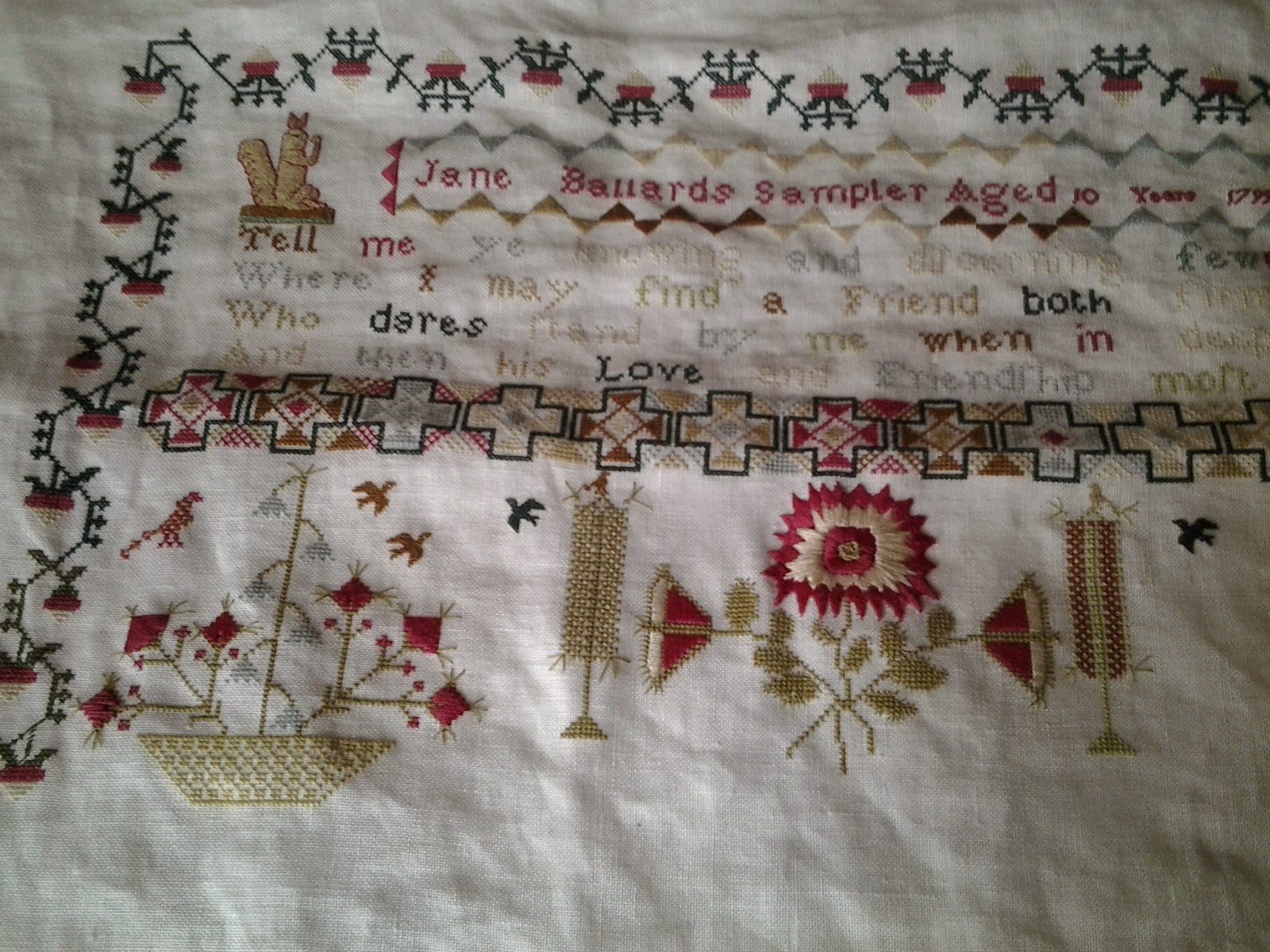 Sampler Lovers Blog: Jane Ballard Jumped Into My Hands