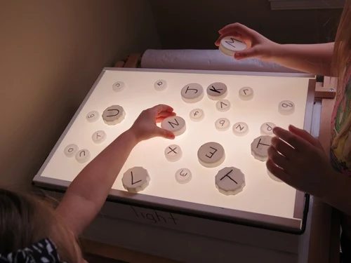 10 Ways to Learn the Alphabet on the Light Table | And Next Comes L ...