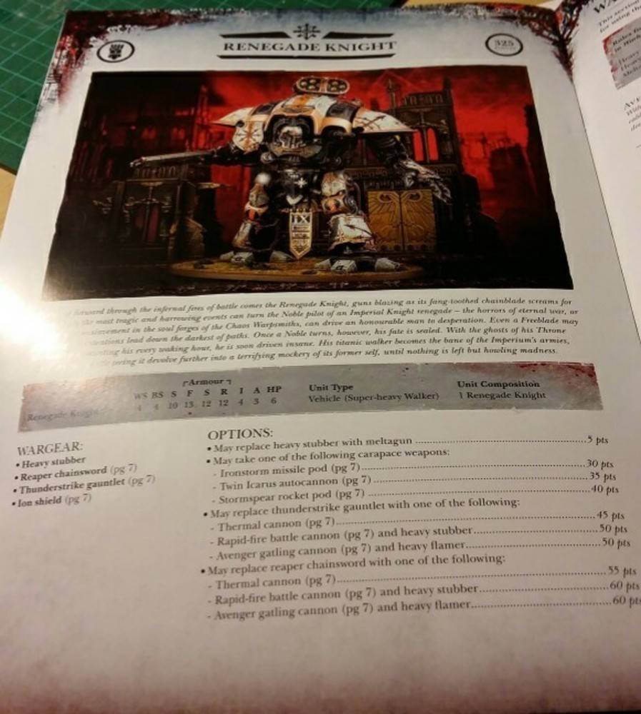 Renegade Knight Rules for Warhammer 40,000 - Faeit 212