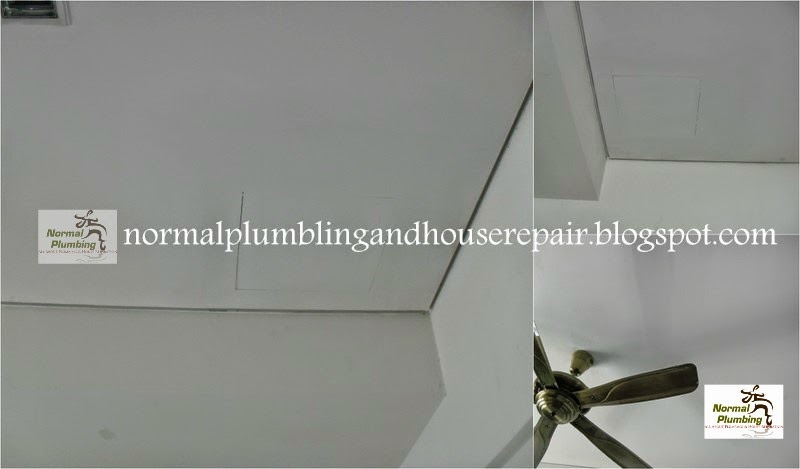 NORMAL PLUMBING: MEMBAIKI SILING BOCOR DI BANDAR BARU BANGI, SELANGOR