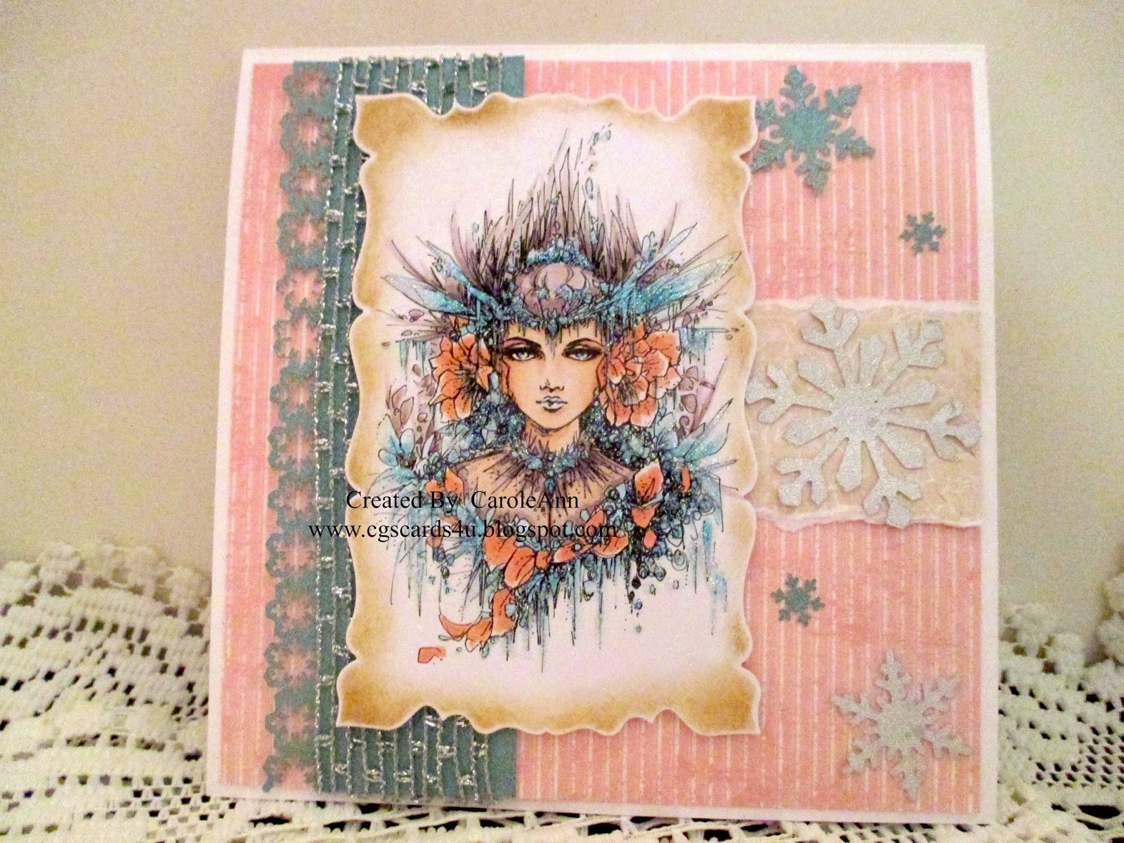 CG'S CARDS 4 U: SNOW QUEEN BLOOMS