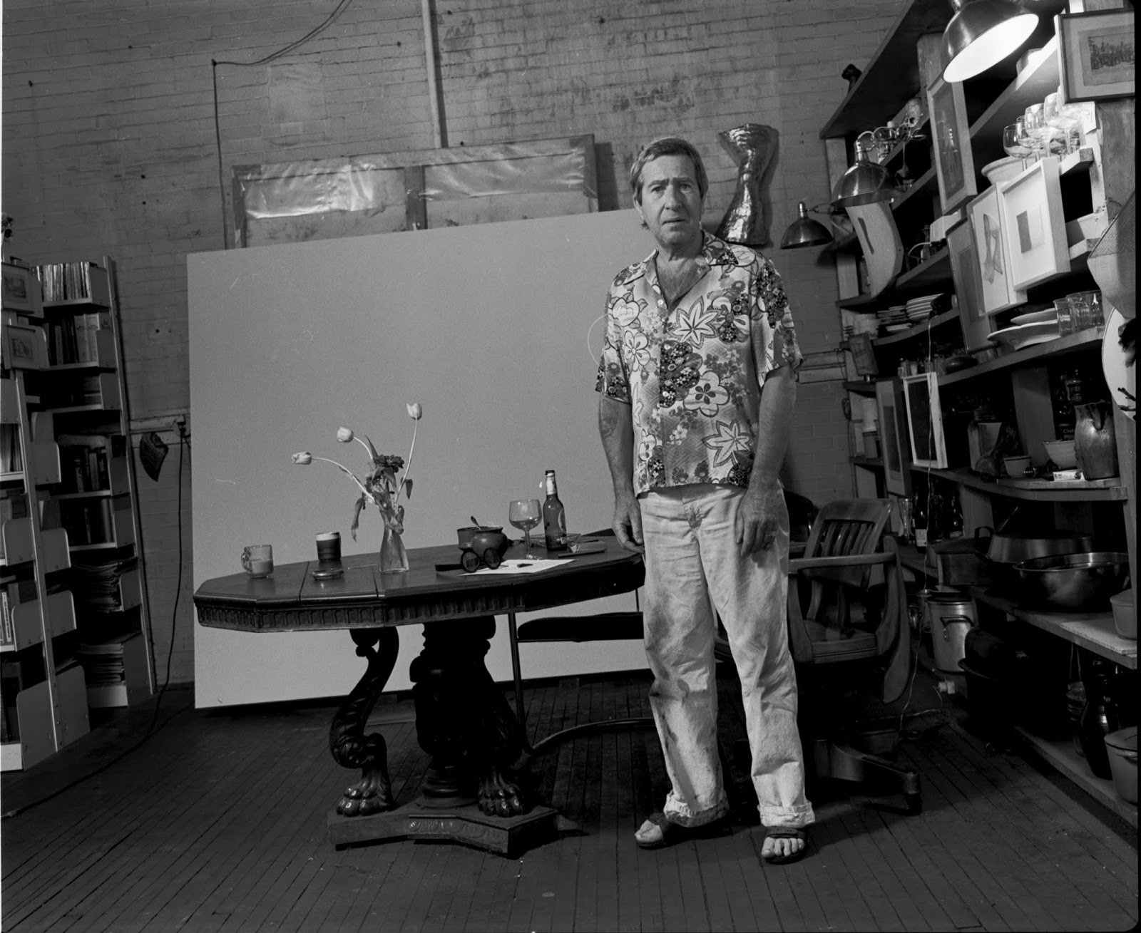 PSWB Portraiture: The Artist Michael Goldberg in his Studio (b. 1924, d ...