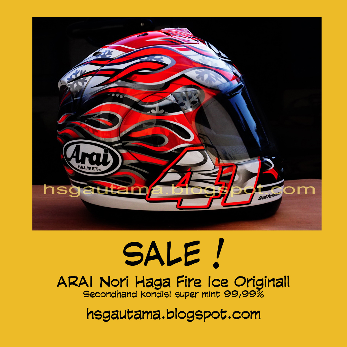 kolom hsgautama: SALE Helm ARAI RX7 Corsair Helmet with Nori Haga Fire ...