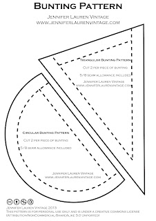Tutorial - Make Bunting (with free pattern!) | Jennifer Lauren Handmade
