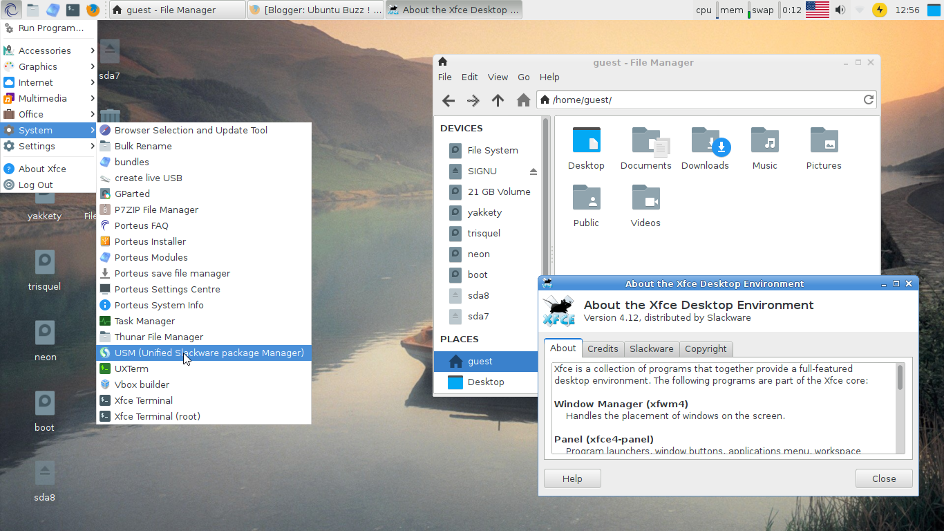Summary of 5 XFCE Distros: Xubuntu, Mint, Fedora, Manjaro, Porteus