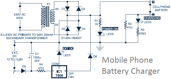 Mobile Battery Circuit