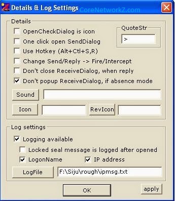 Create Log Files for IP Messenger Installed & View History of Conversation