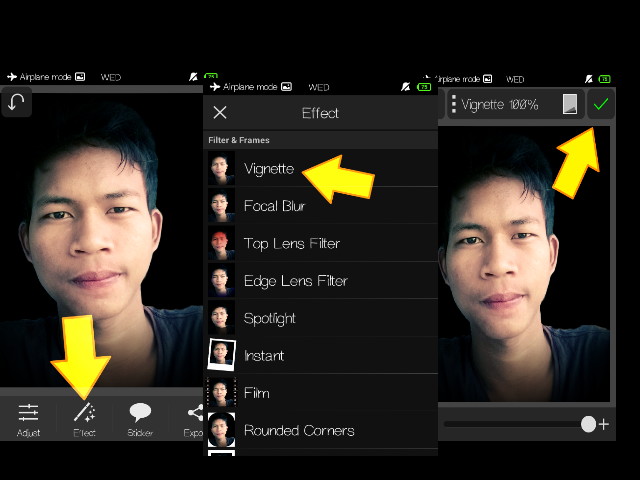 Cara membuat Efek Low Key menggunakan Picsay Pro - Erwan809