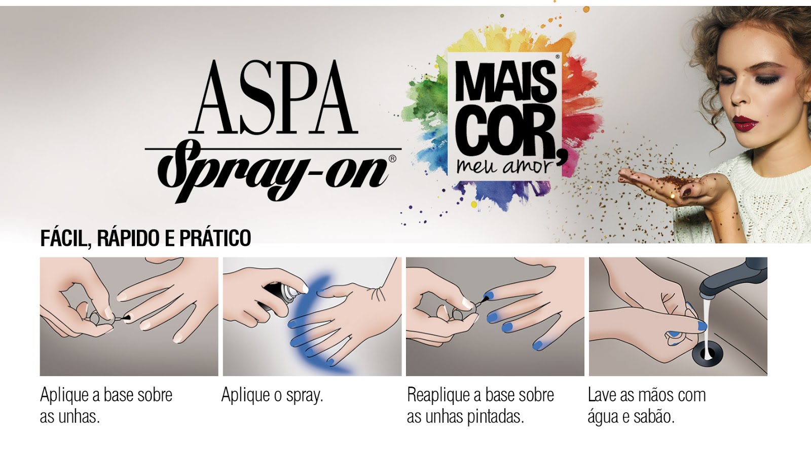 Casa da Aline: Prós e contras do esmalte em spray‏
