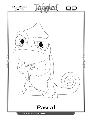 Cartoon Design: Disney Digital 3D Coloring Pages : Rapunzel Tangled