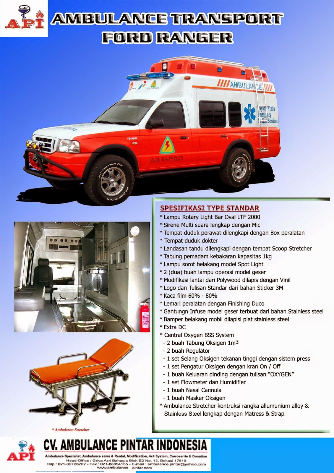 AMBULANCE FORD RANGER - Dealer Ambulance dan Alat Kesehatan