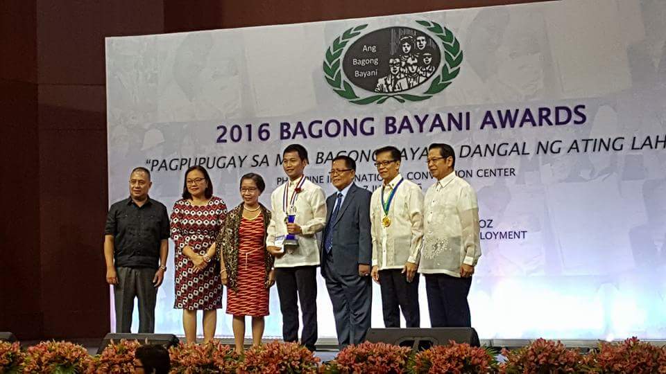 A South Korea Based OFW Named 2016 Bagong Bayani Awardee