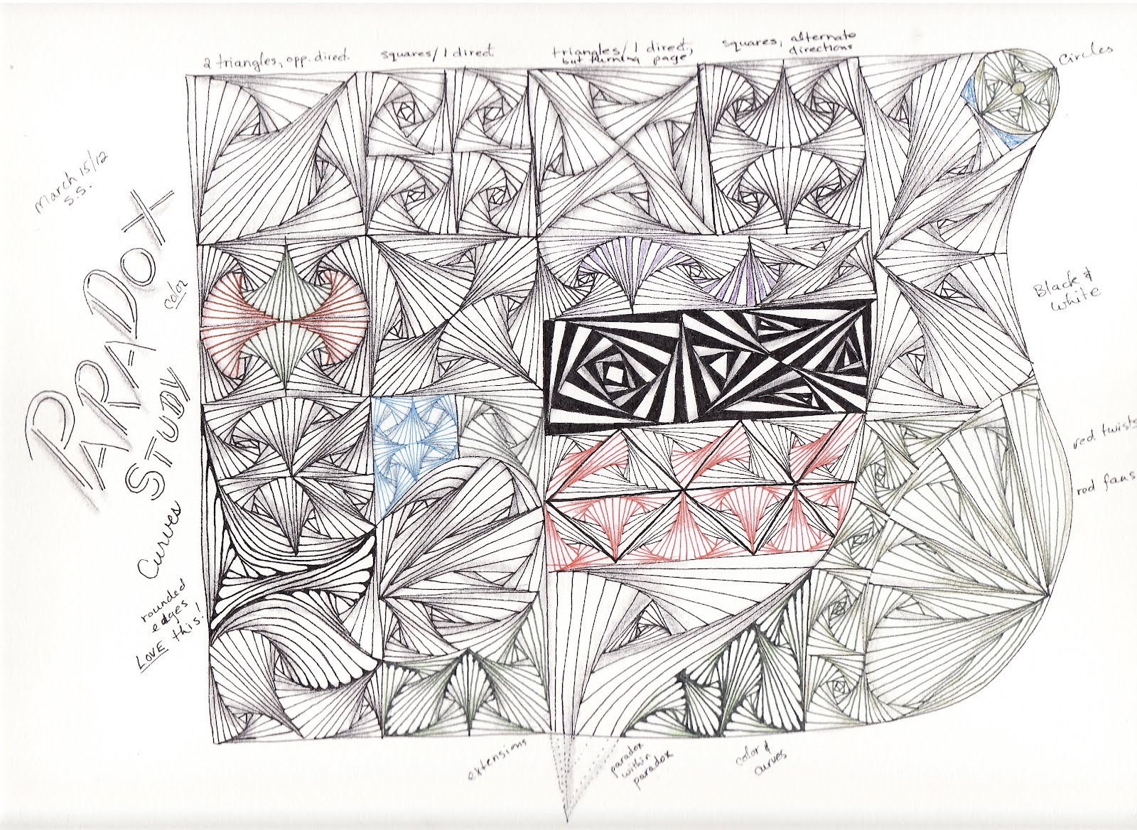 inquisitive-Sue: Zentangle Paradox Study
