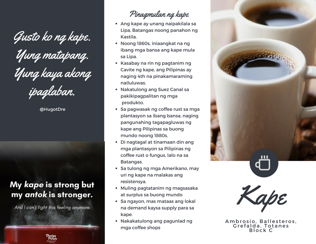 Block C: Ang Kape sa Pilipinas