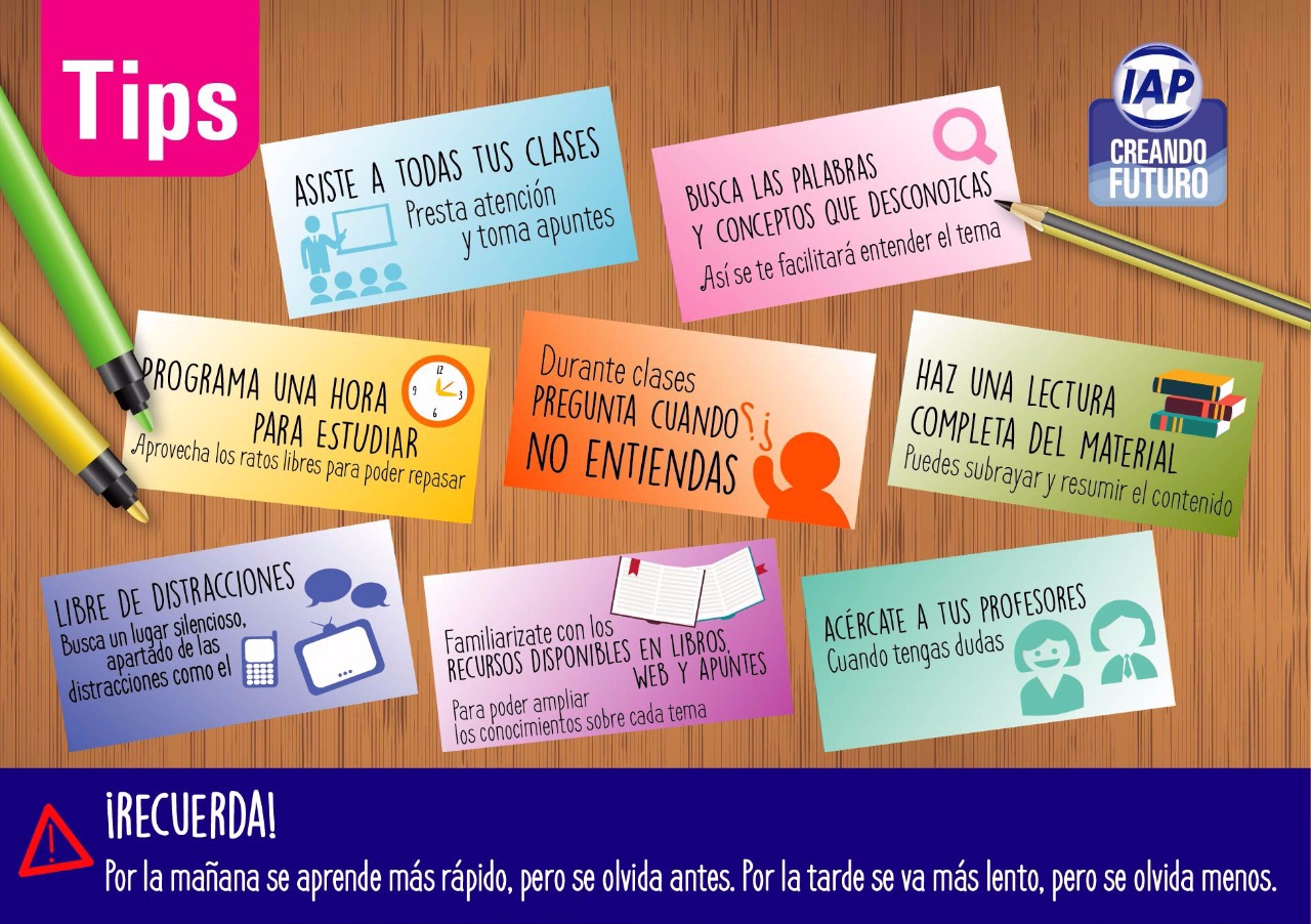 ¡Tips de estudio!