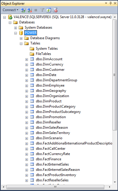 Valence Analytics: Importing Data into a Database Engine, SQL Server 2012