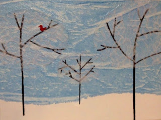 Angela Anderson Art Blog: Lace Tree Painting - Kid's Art Class