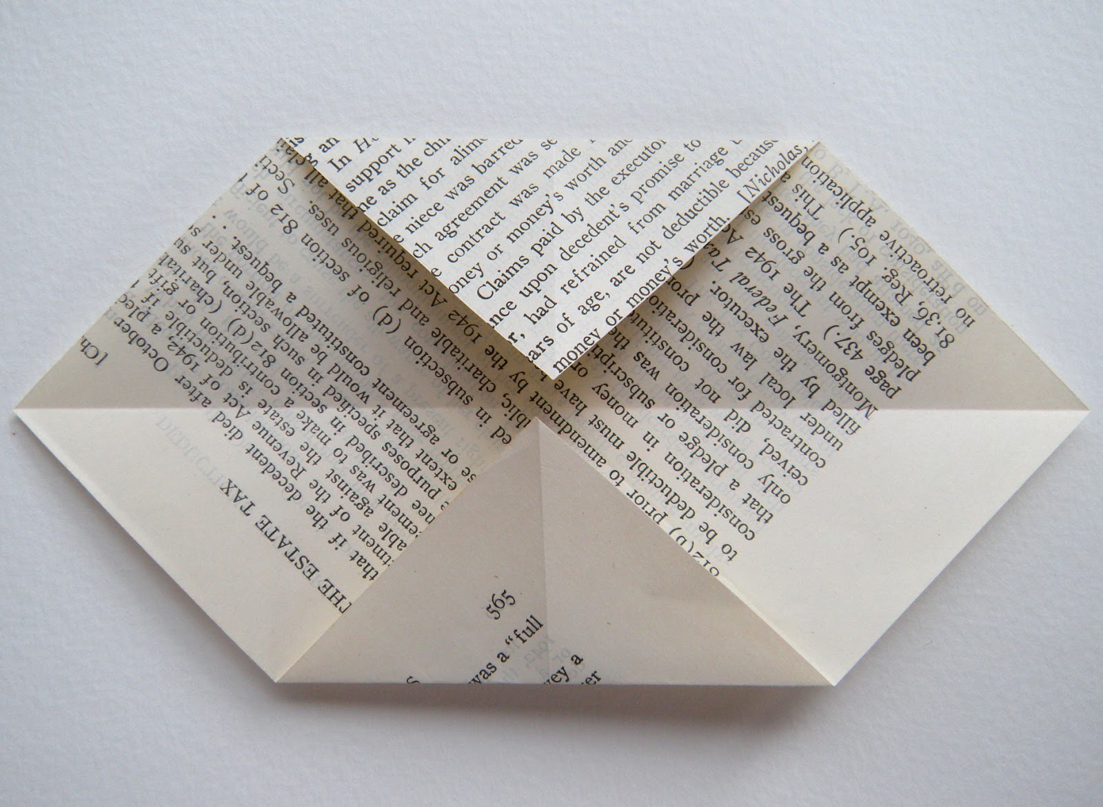 art in red wagons: DIY folded box