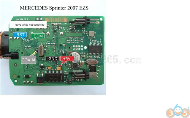 Benz Sprinter 2010 EZS Pinouts to Xprog and R270 | Kess V2 Master ECU ...