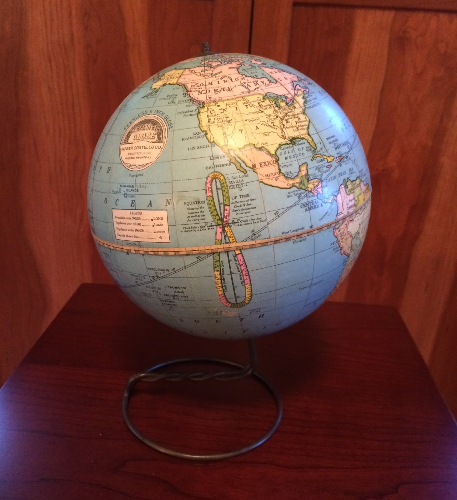 Collecting Antique and Vintage Globes: The ephermal Peerless 6 inch ...