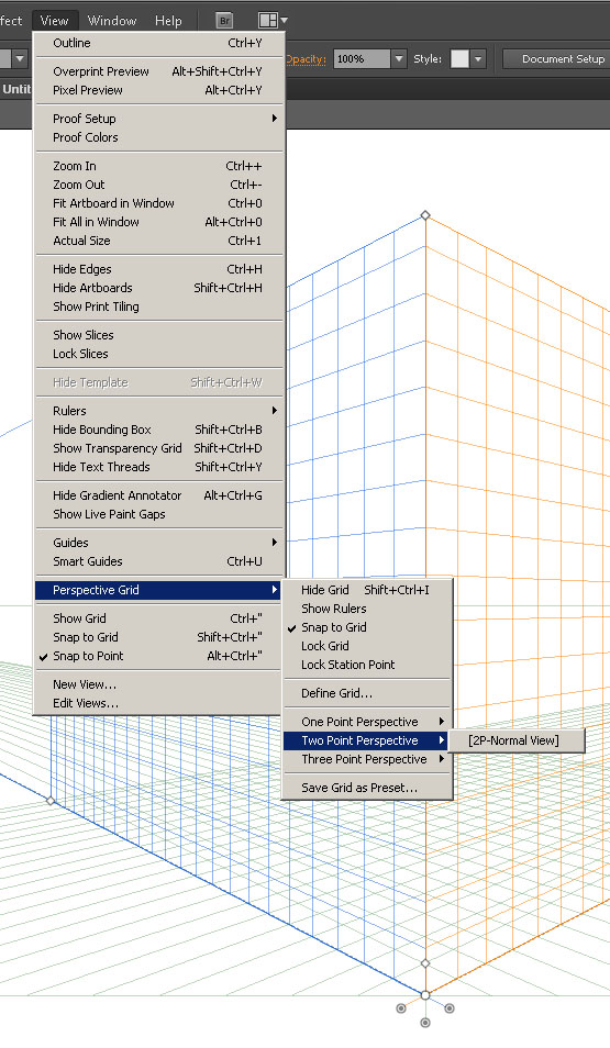 Digital-Evolutions: Perspective Drawing w/ Adobe Illustrator