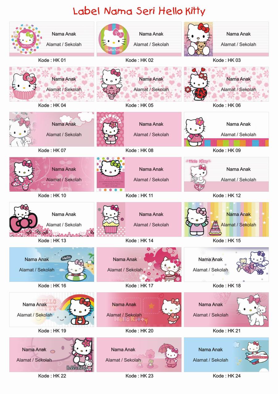 Ide 31+ Label Nama Printeres