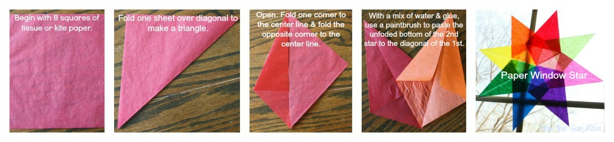 How The Sun Rose: Waldorf Paper Window Star Tutorial & Giveaway