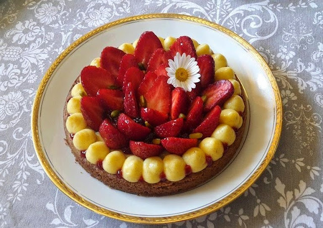 Sablé croustillant aux Fraises By Délices