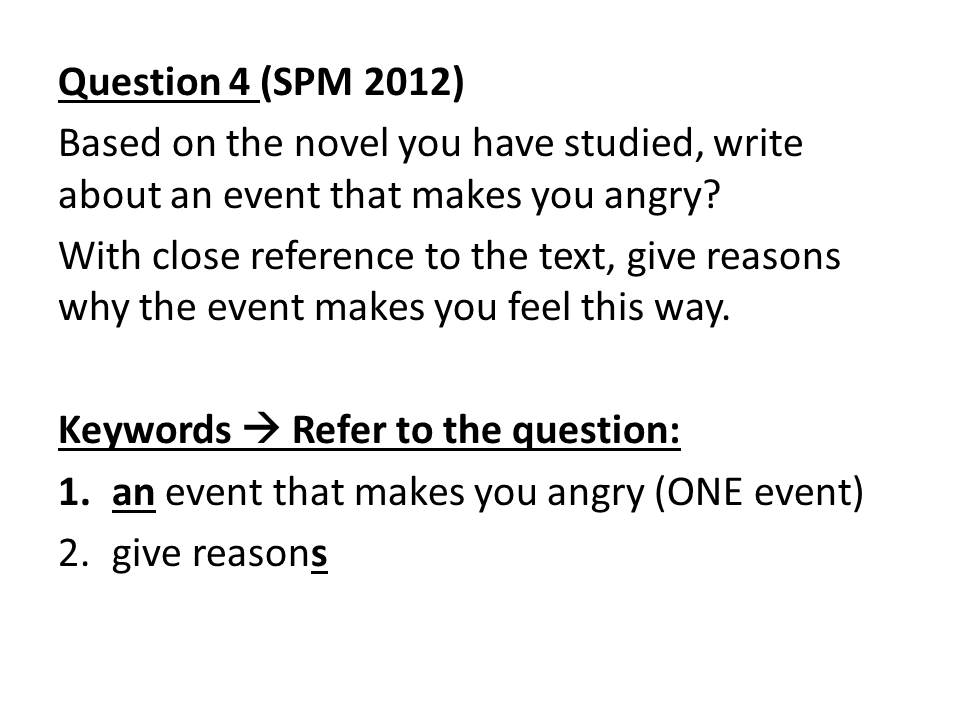 Dear Mr Kilmer Form 5 SPM - Exam Practices