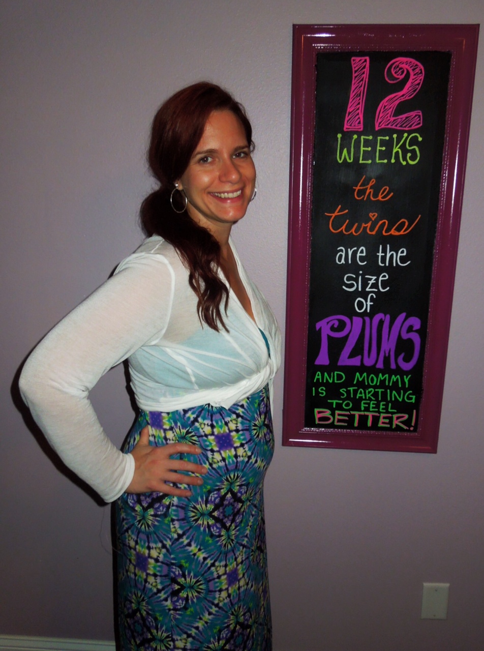 My Twinspirational Journey: July 10- Week 12 Baby Bump Pic