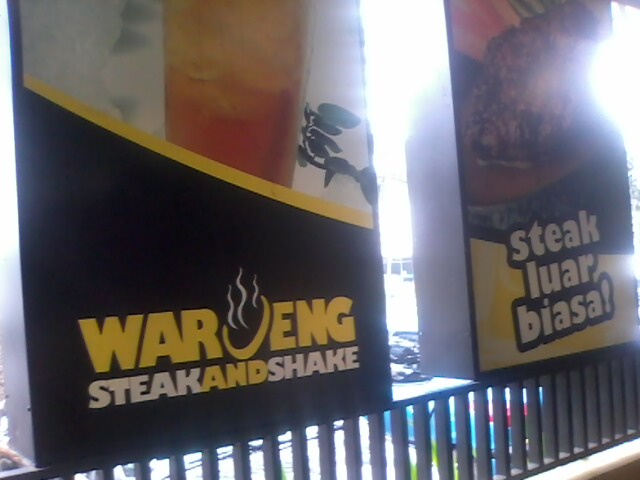 BANDUNG West Java INDONESIA: WAROENG STEAK AND SHAKE BANDUNG