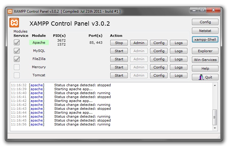 newSeason: xampp apache can't start