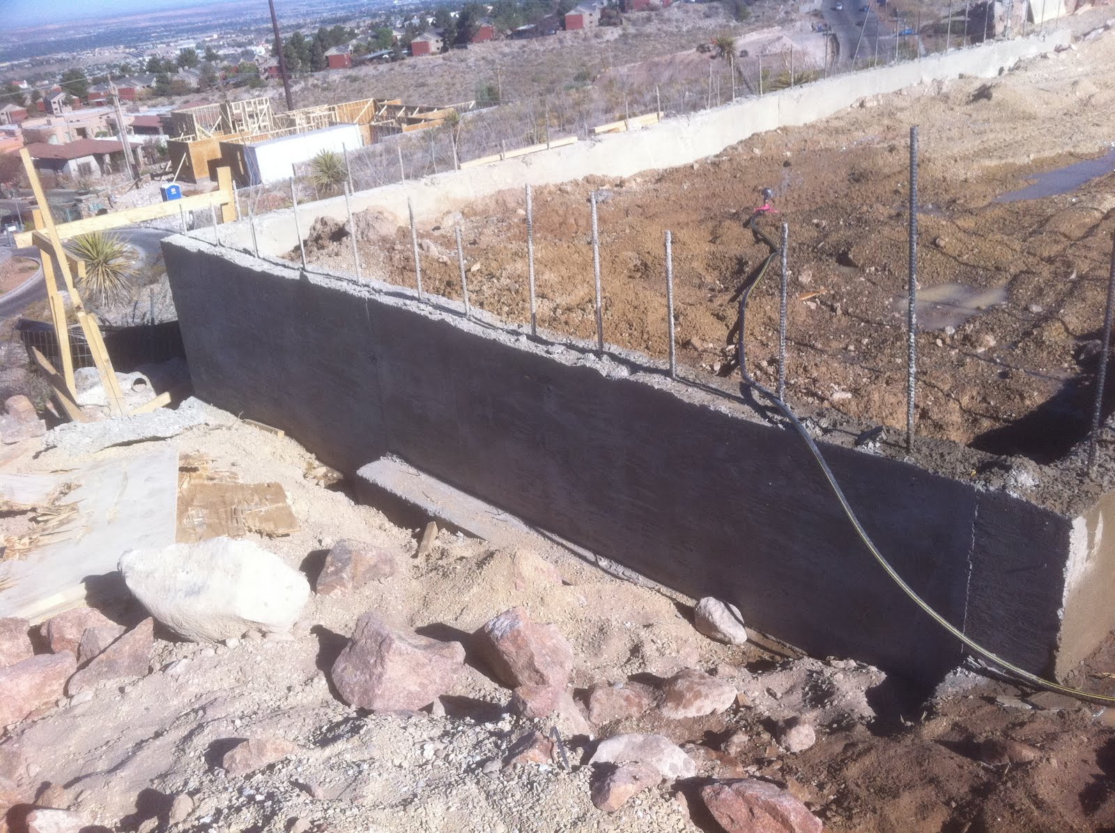 Stockton Residence: Stem Wall Complete - Foundation Forms Started