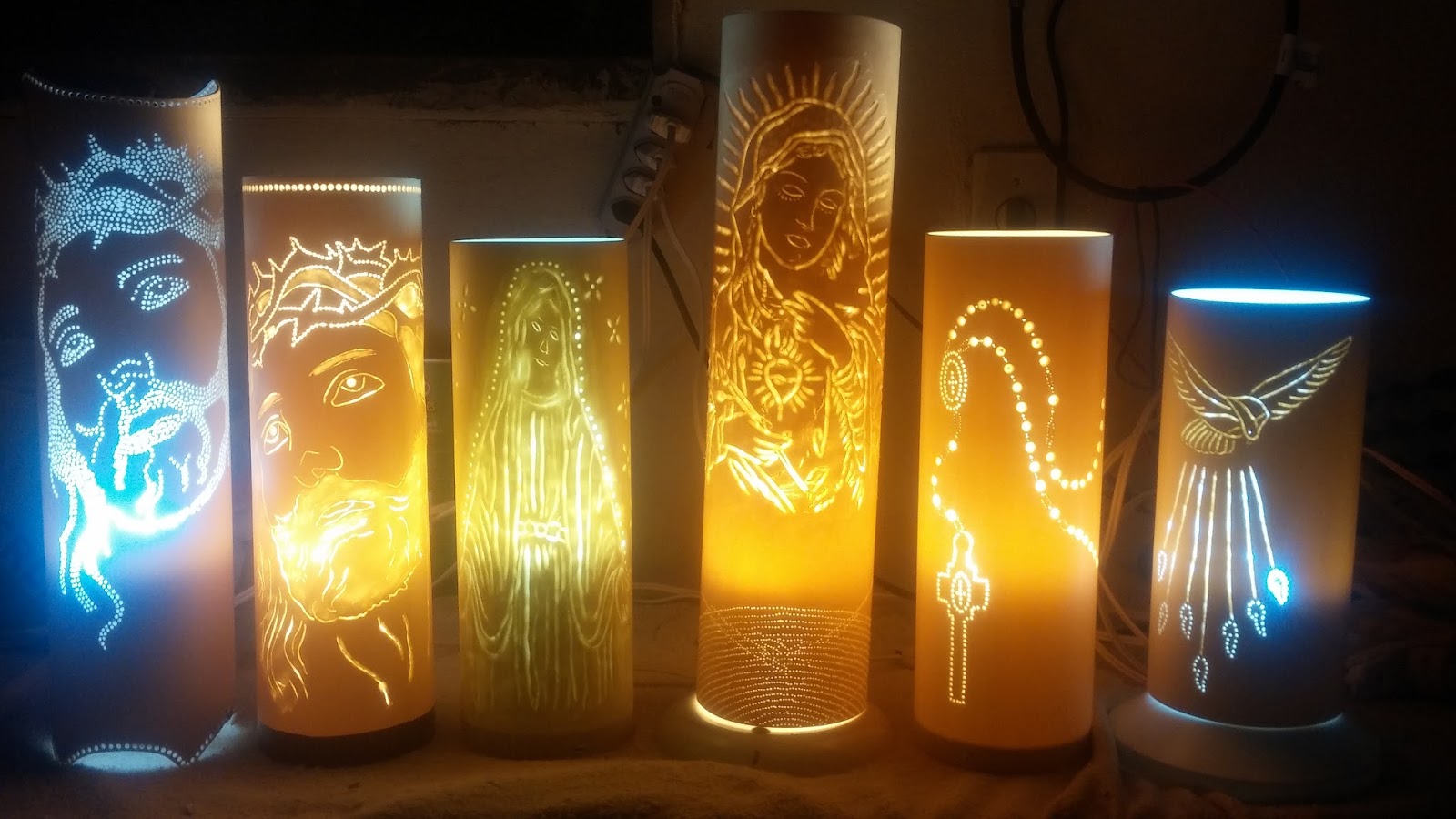 Luminarias em PVC : Luminária em PVC