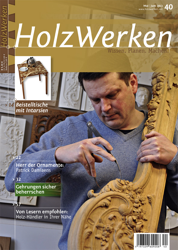 ORNAMENTAL WOODCARVER Patrick Damiaens: HOLZWERKEN MAGAZINE | German ...
