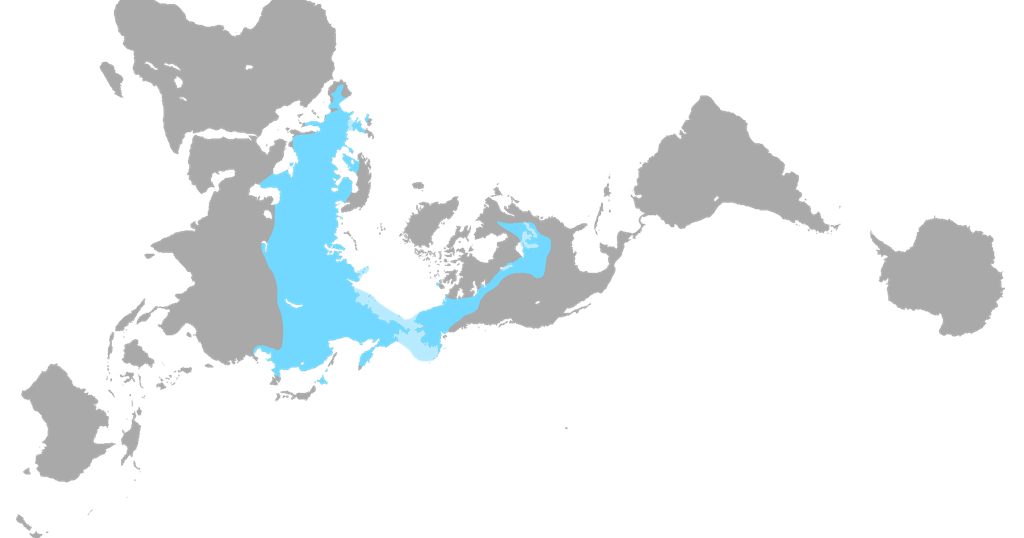 The woolly mammoth's range at its peak
