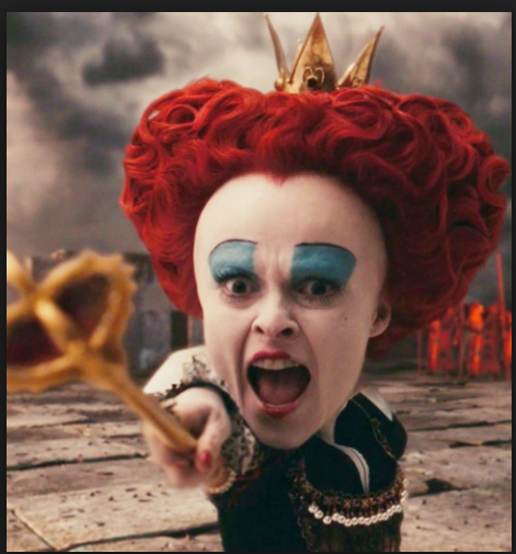 Very Angry Bird: "Off with their heads!"