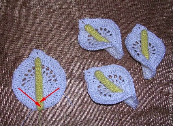 Ergahandmade: Crochet Flower - Calla Lily + Diagrams
