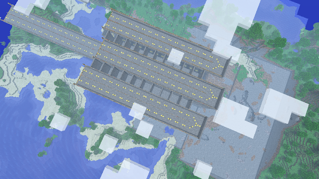 Minecraft server: Minecraft airport runway!!!!