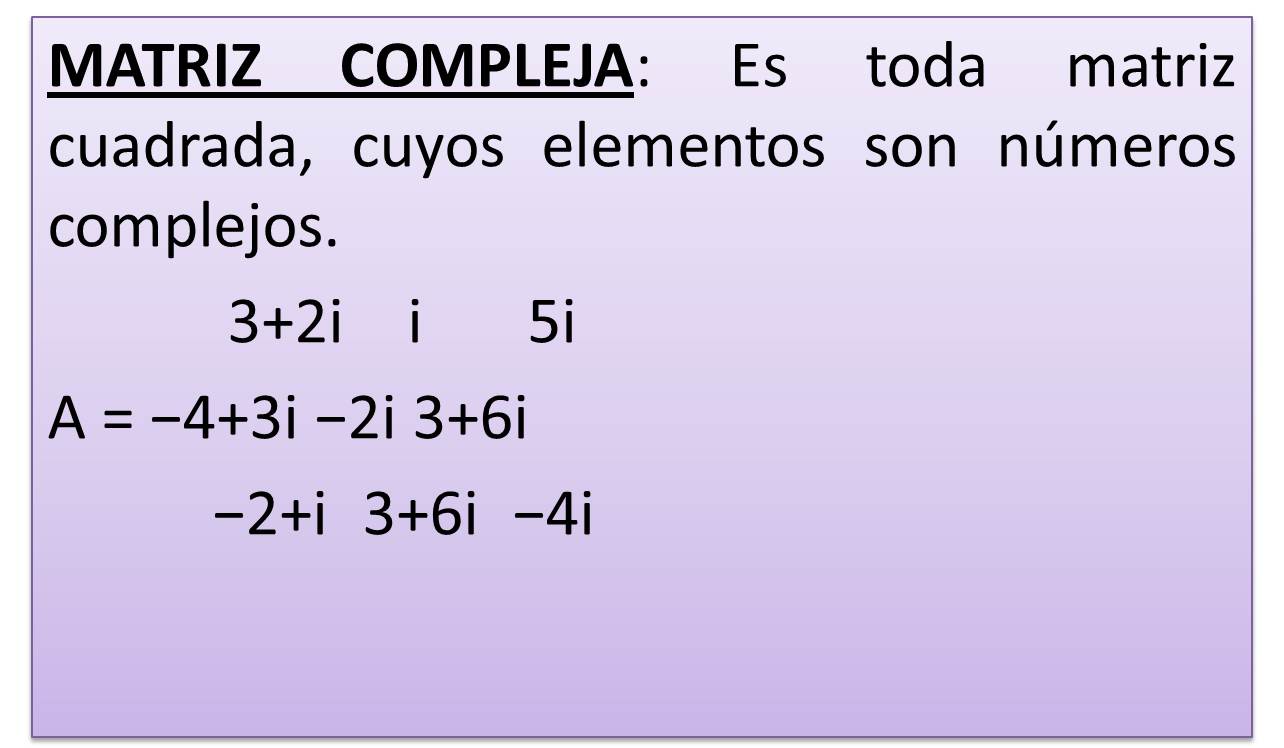 JMANUEL: Tipos de Matrices