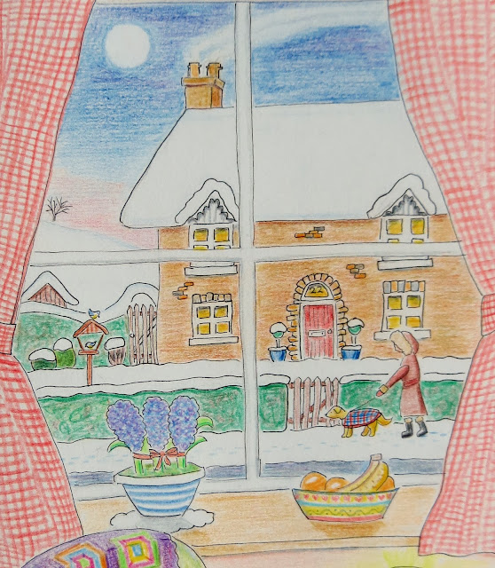 Bunny Mummy: A January Drawing