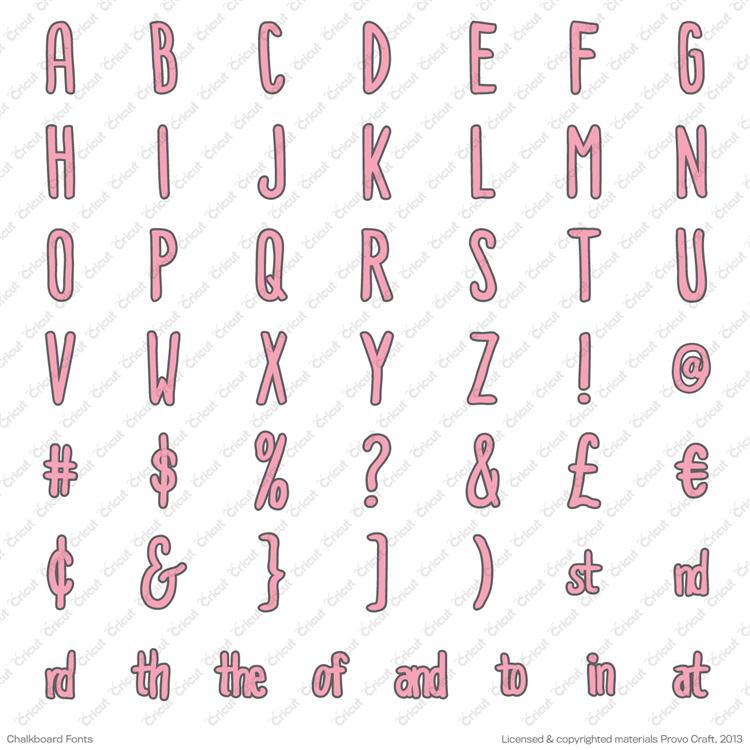 Stamps Alive!: New Cricut Cartridge! Chalkboard Fonts