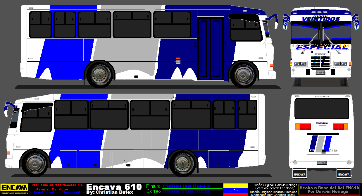 Diseños Autobuses Venezuela: Encavas Pintadas