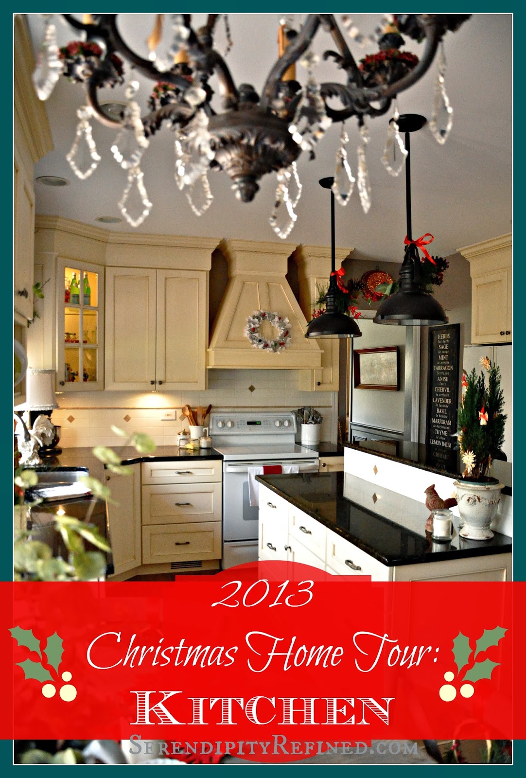 Serendipity Refined Blog: Holiday Home Tour Day 1: French Farmhouse Kitchen