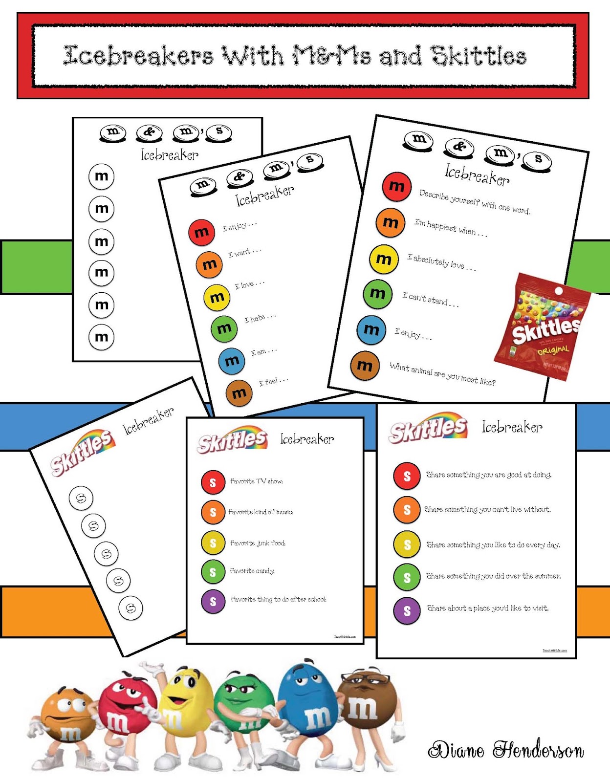 M&Ms and Skittles Icebreaker Games For Back To School | Classroom ...
