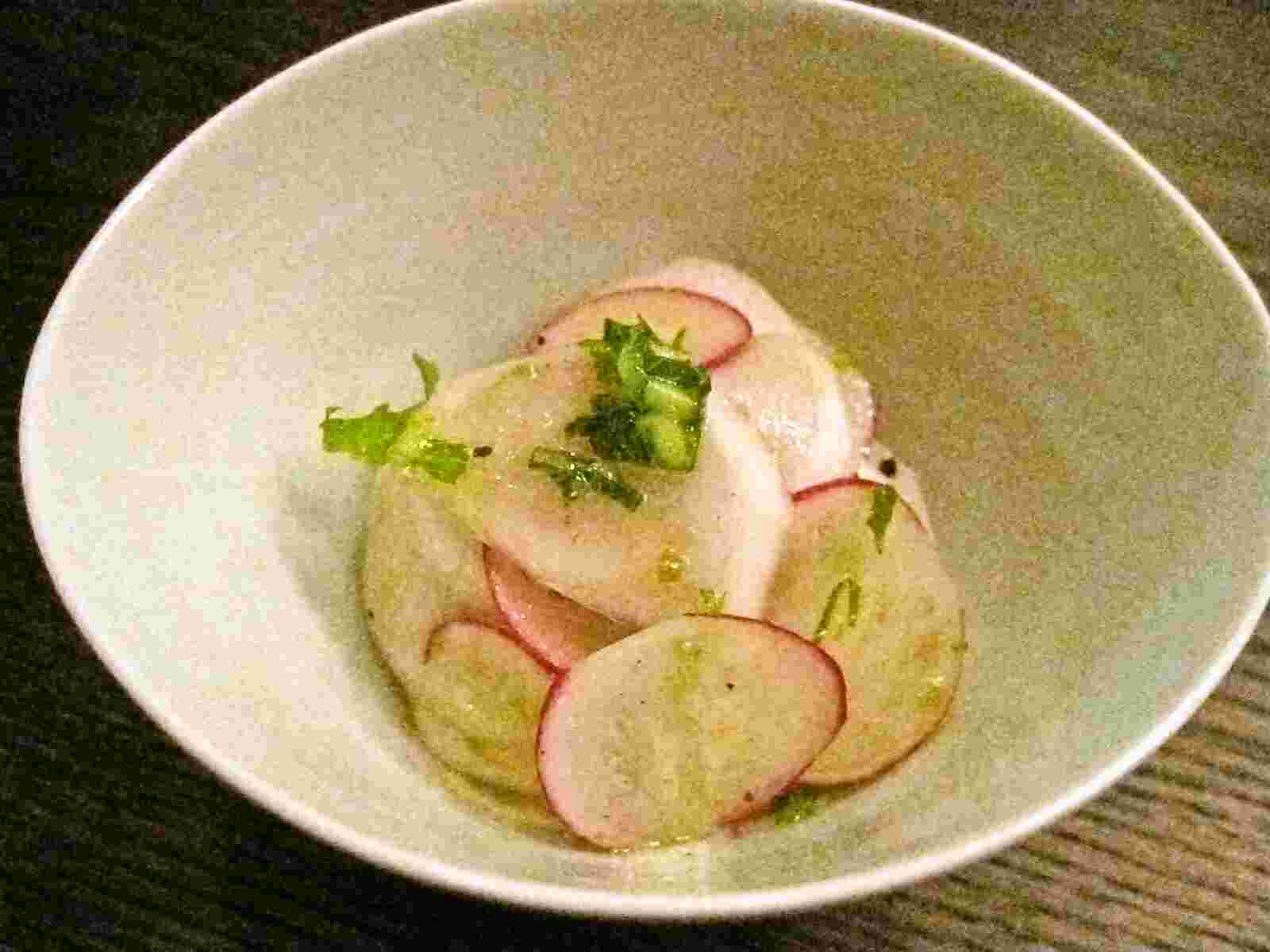 Recipes for Tom: Kabu to radisshu no yuzukosho sarada / Japanese turnip ...