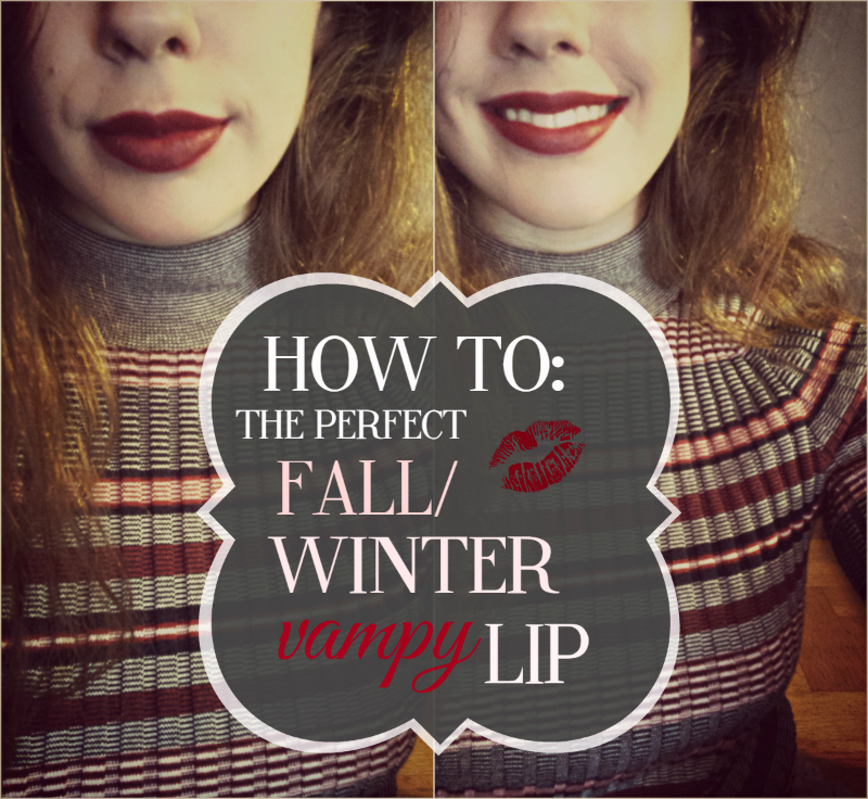 FASHIONISTA LOOKS: How To: The Perfect Vampy Lip Step By Step