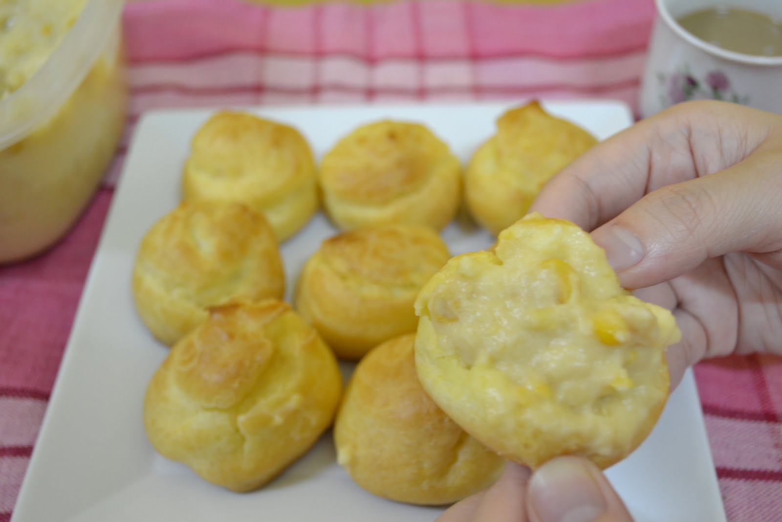 Food@Home Sweet Home: Sweet Corn Custard Cream Puff 甜玉米泡芙