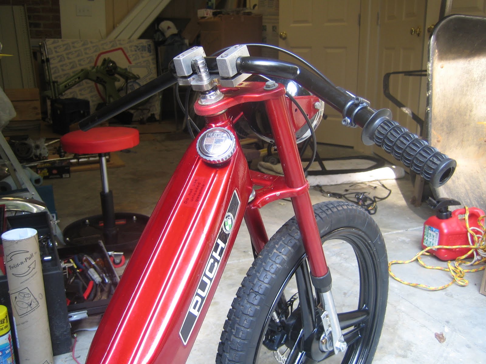 Bad Ass Moped: Welded Steering Column