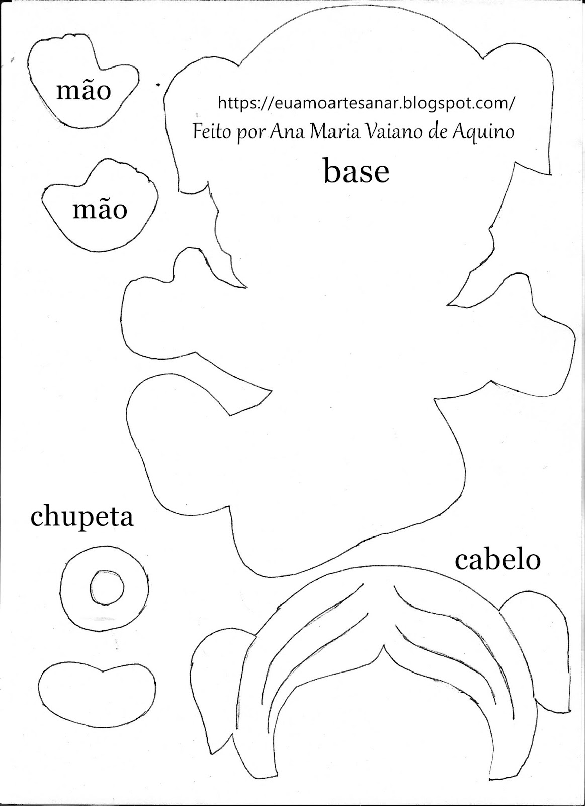 Molde De Bebe Em Eva Para Imprimir - RETOEDU